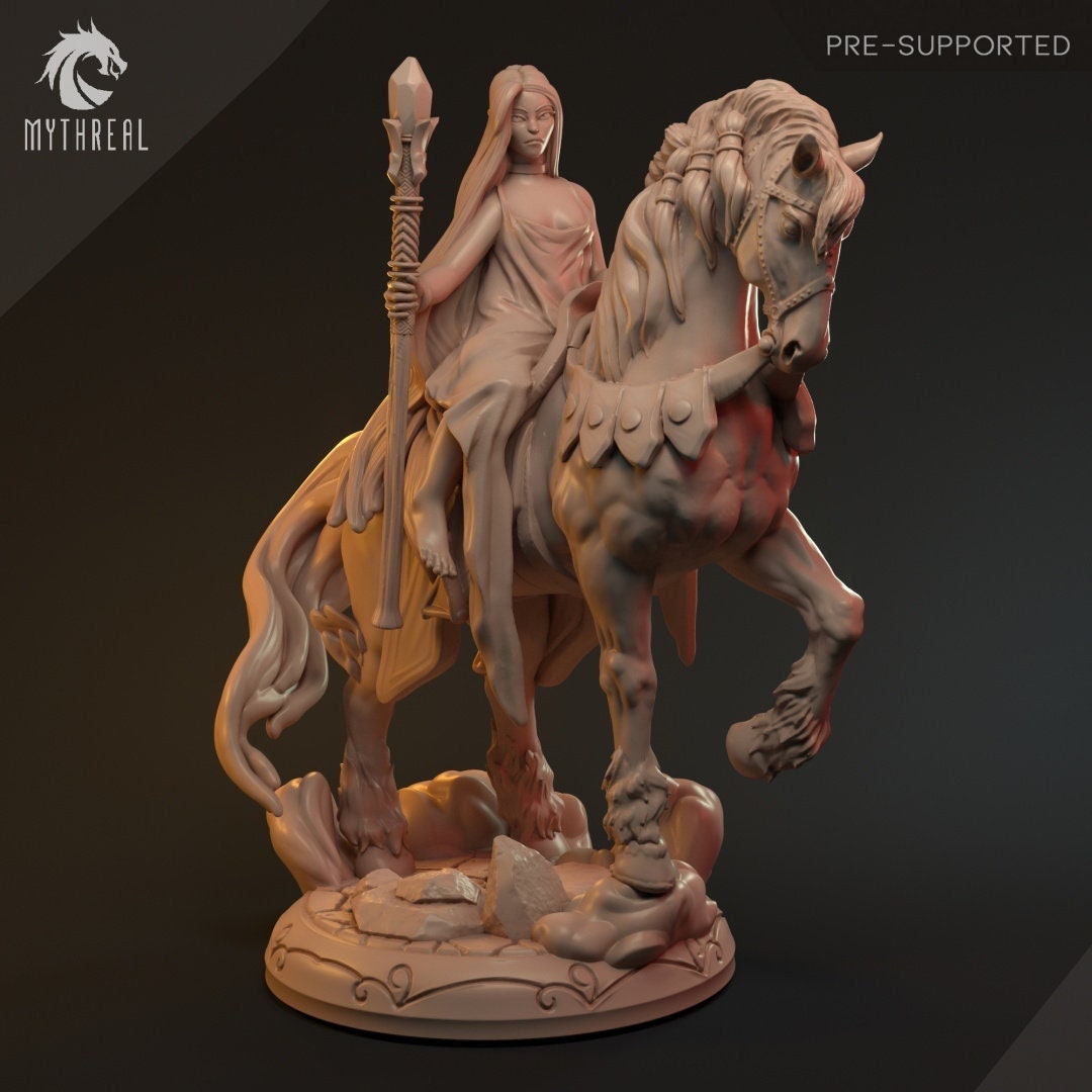 Vivian the Lady of the Lake 8K D&d/pathfinder 32mm 75mm Miniature NSFW Figurine Merlin ...