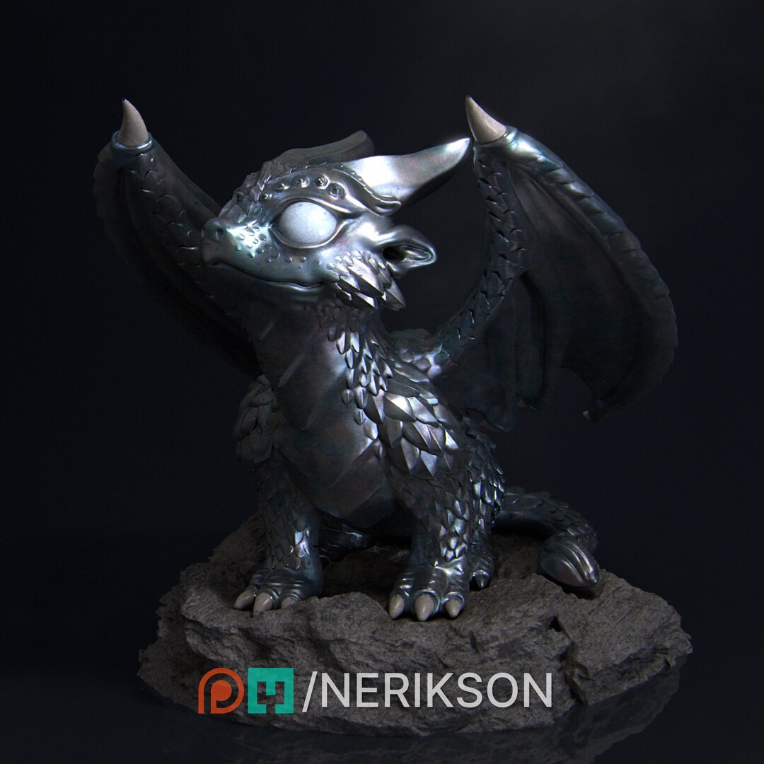 Kaida the Little Dragon 8K D&d/pathfinder 32mm 75mm 100mm Miniature ...