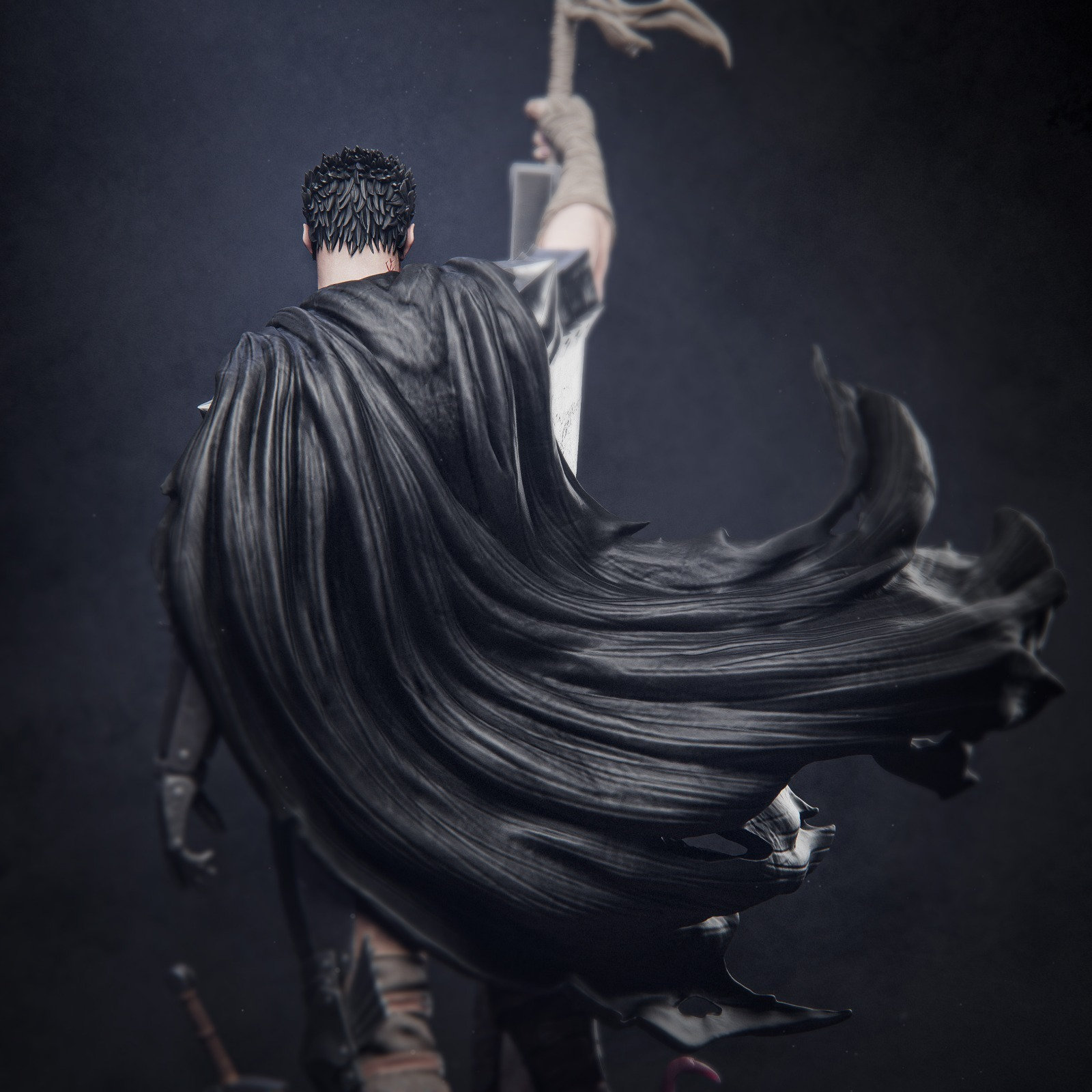Guts Berserk Manga Kentaro Miura 8K D&d/pathfinder 75mm 1/12th ...