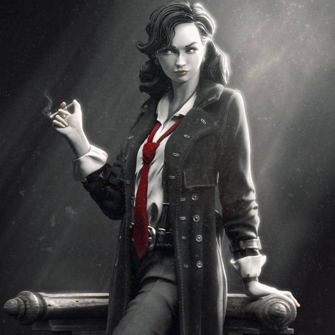 Laura the Detective Standalone 8K D&d/pathfinder 32mm 75mm 100mm ...