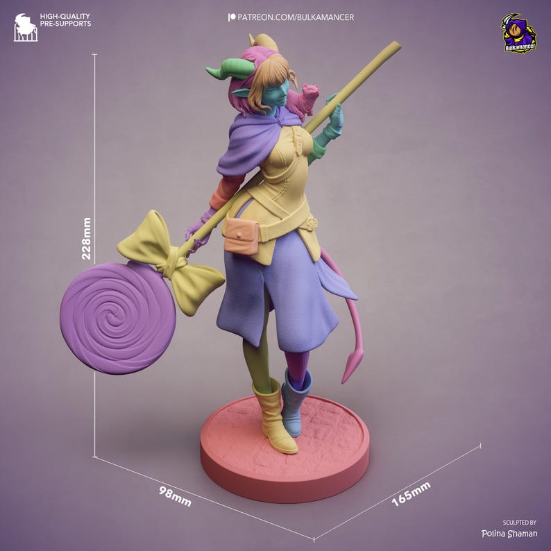 Jester the Mighty Nein Critical Role Cartoon 8K D&d/pathfinder 75mm 1 ...