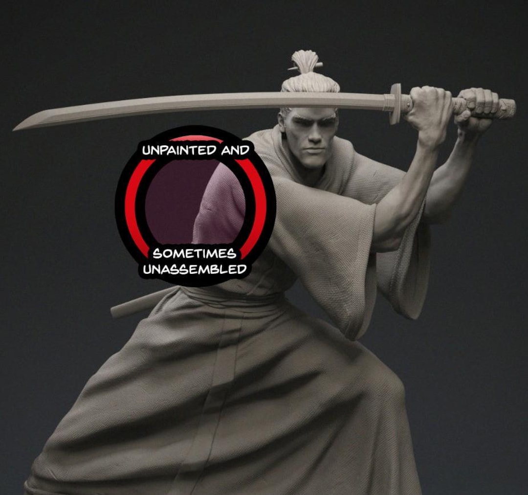 Samurai Jack Cartoons 8K D&d/pathfinder 75mm 1/12th Miniature Figurine ...