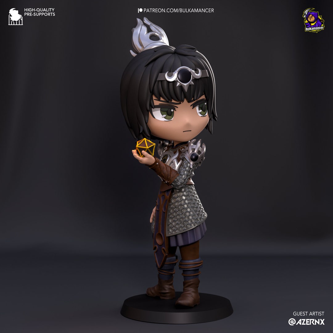 Chibi Shadowheart Baldur's Gate 3 8K D&D/Pathfinder 32mm 75mm 100mm ...