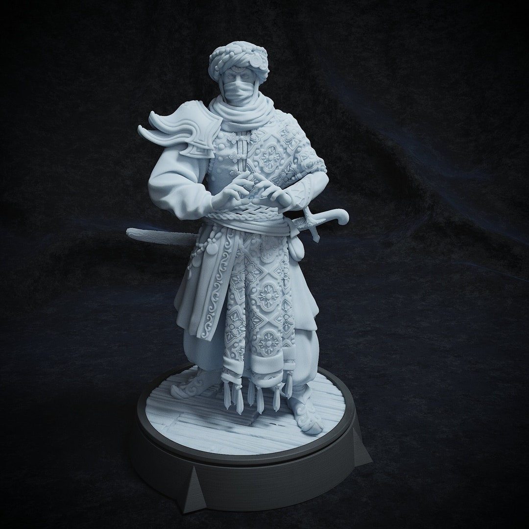 Hero - Jordan Jonrar 8K D&d/pathfinder 32mm 75mm 100mm Miniature | RPG ...