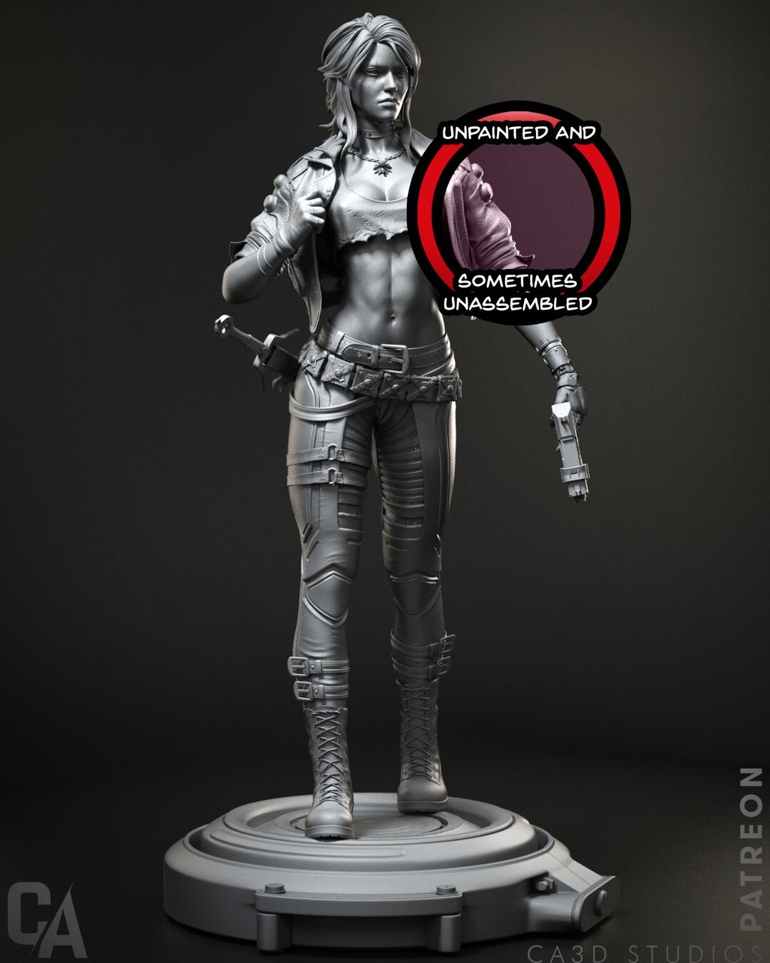 Cyberpunk Ciri the Witcher Books Video Games 8K Scifi Modern 75mm 1 ...