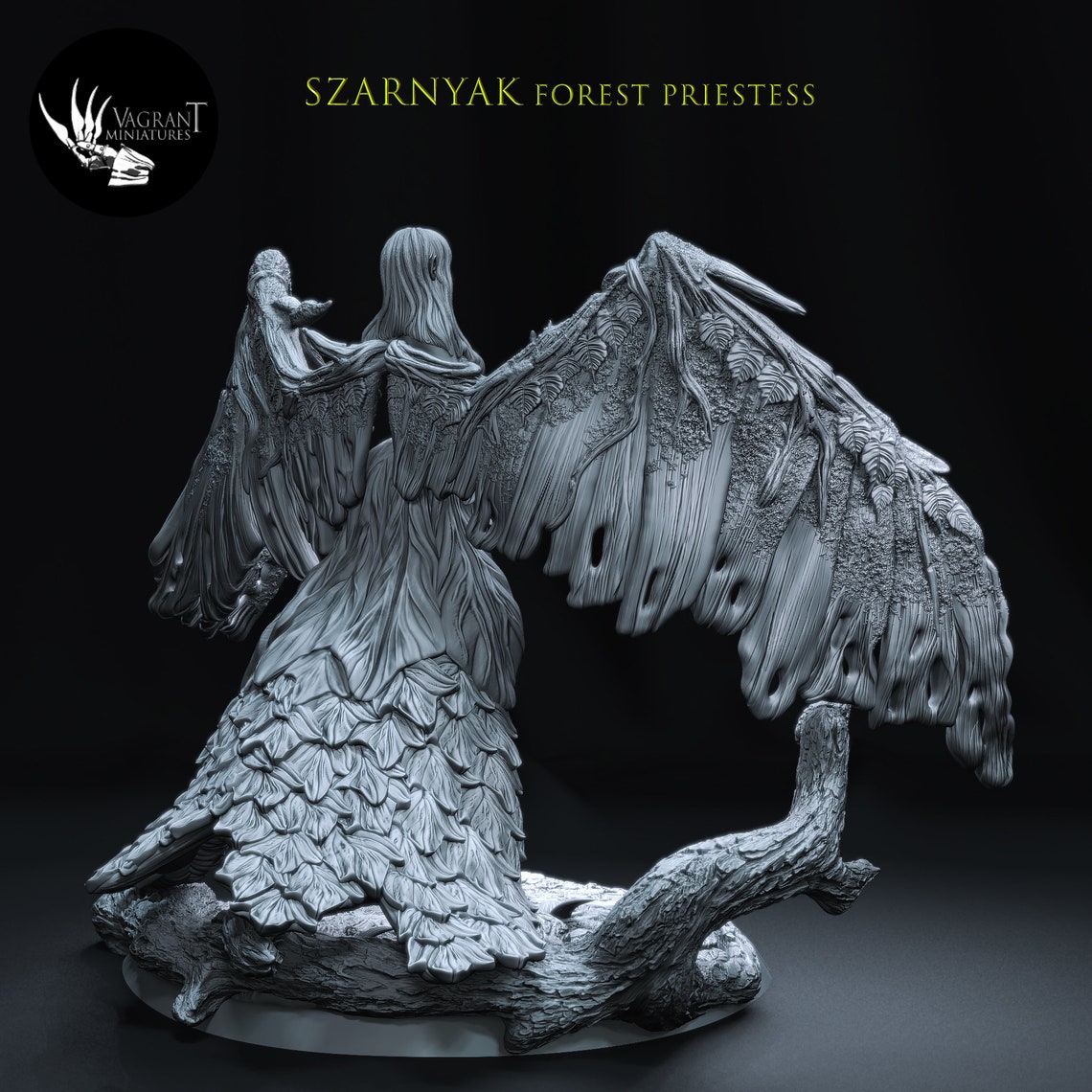 Szarnyak Forest Priestess 8K D&d/pathfinder 32mm 75mm Miniature | Model ...