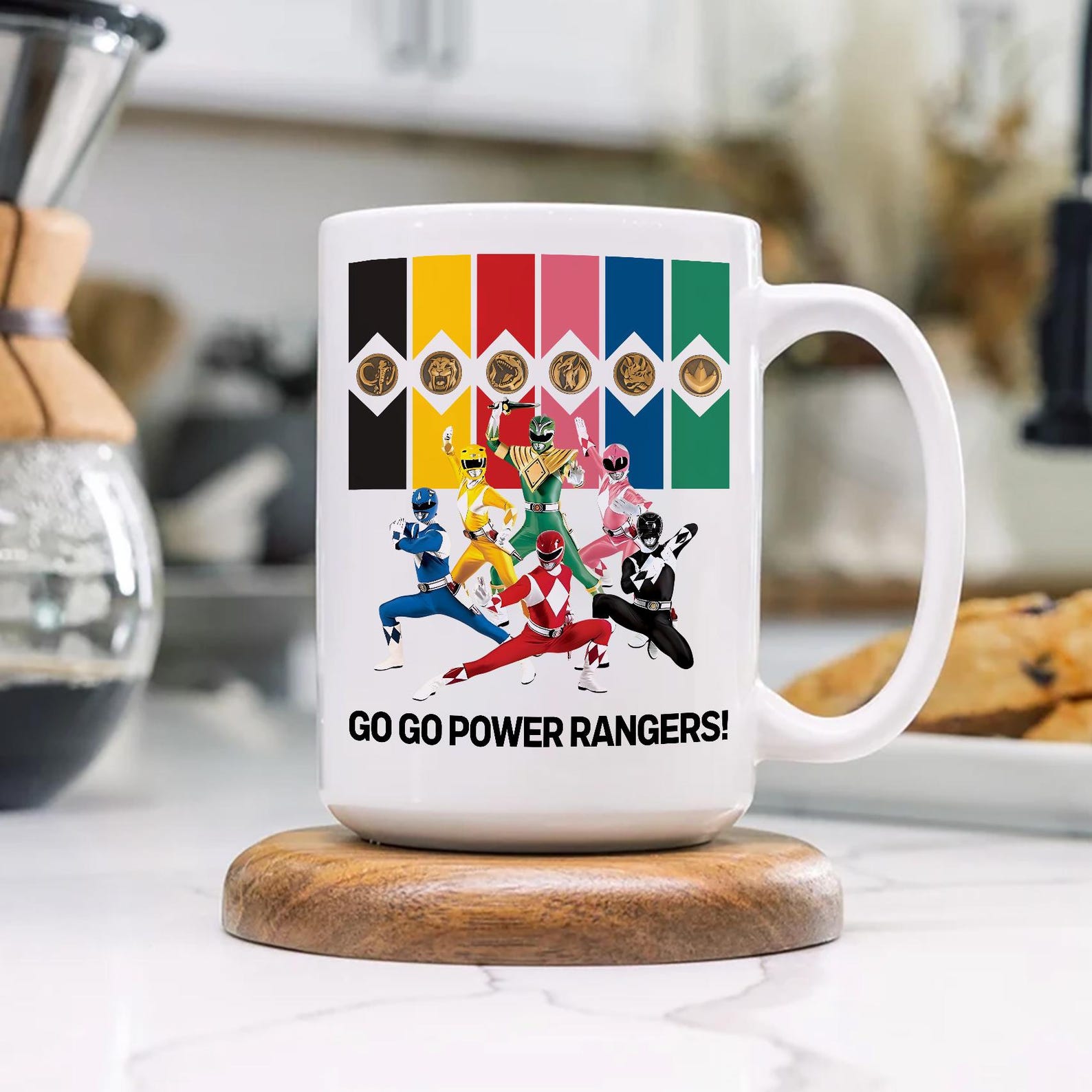 Mighty Morphin Power Rangers Movie Mug: Superhero Coffee Cup, Gift for ...