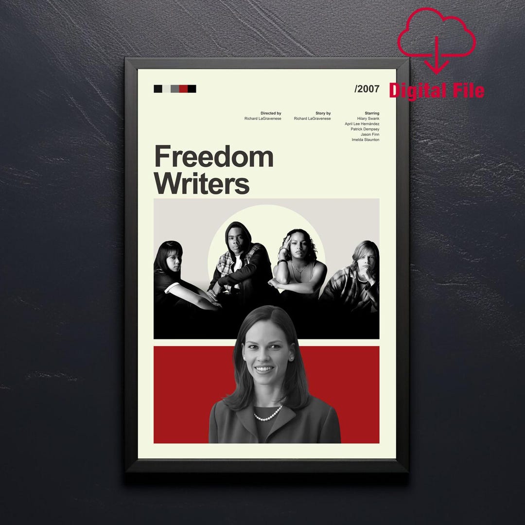 Freedom Writers Film Poster: Mid Century Modern Minimalist Druck ...