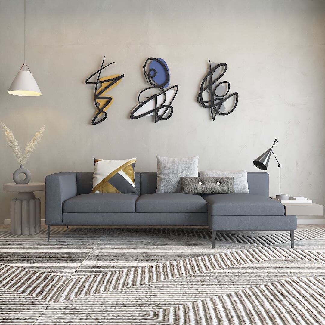 Tones, Metal Wall Art, Metal Art, Colored Metal Art, Modern Designs ...