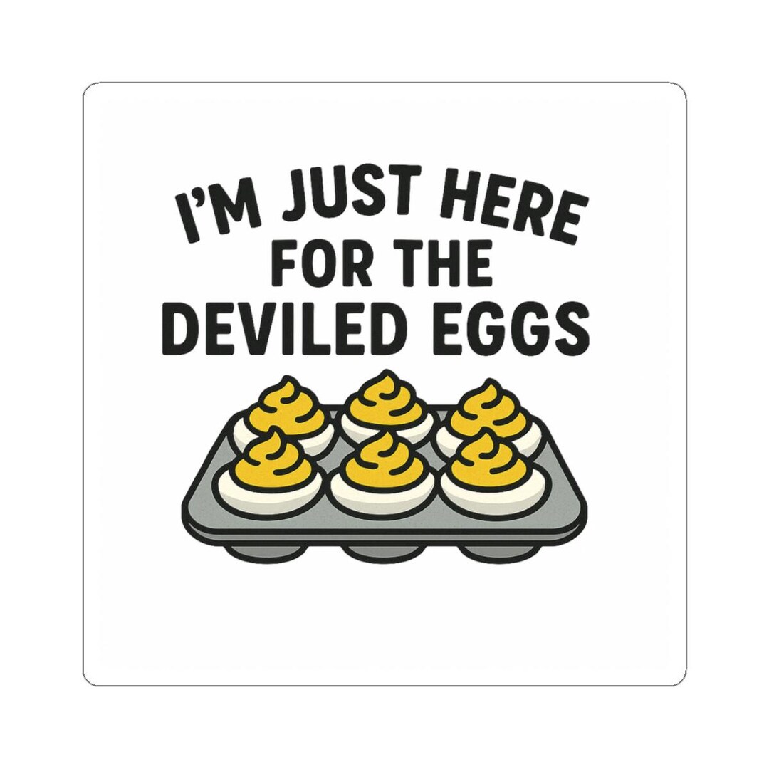 Deviled Eggs Kiss-cut Stickers | Fun Kitchen Decor, Foodie Gift ...