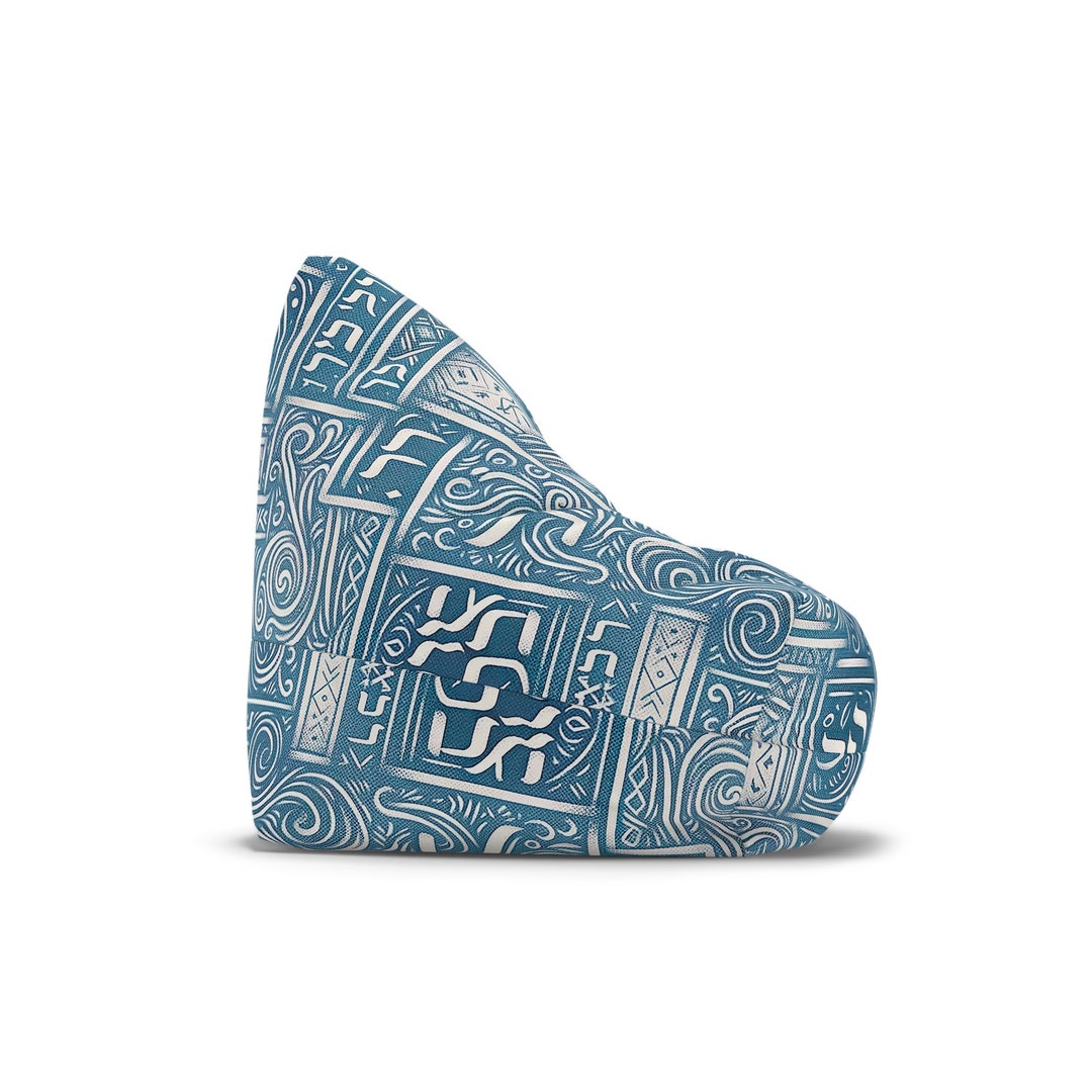 Hebrew Motifs Blue and White Bean Bag Chair Cover - Etsy