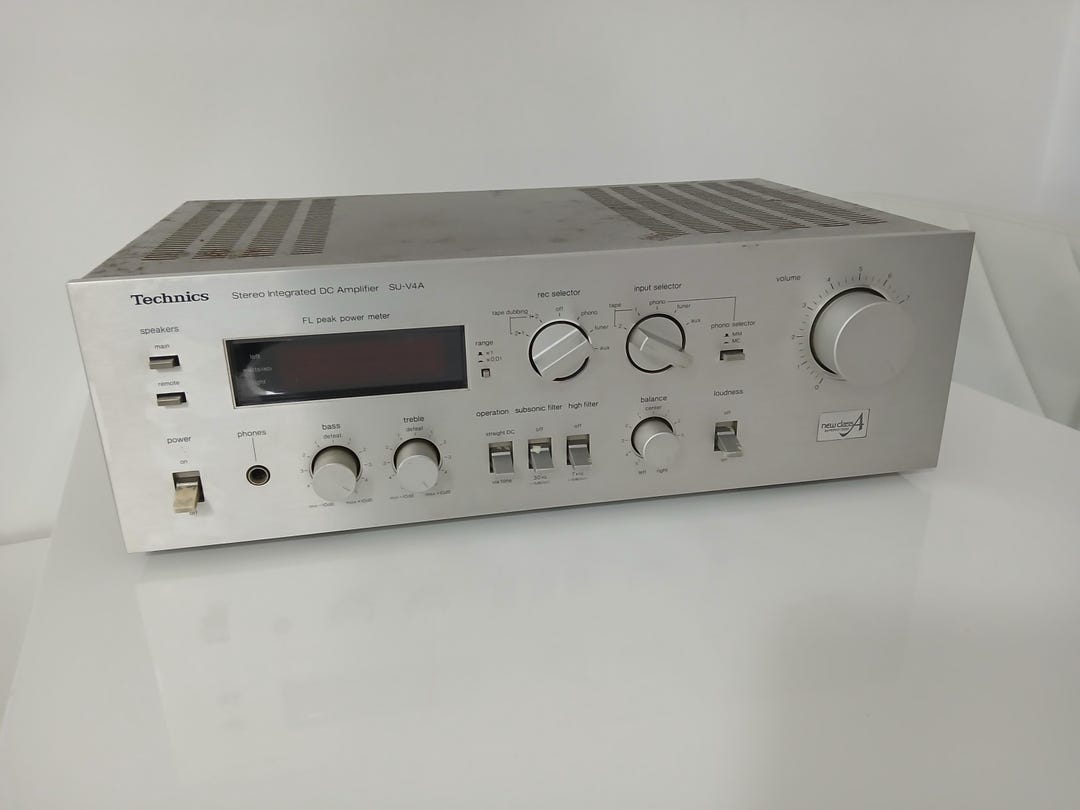 Technics SU-V4A Stereo Integrated Amplifier Hifi Vintage Silver in Good ...