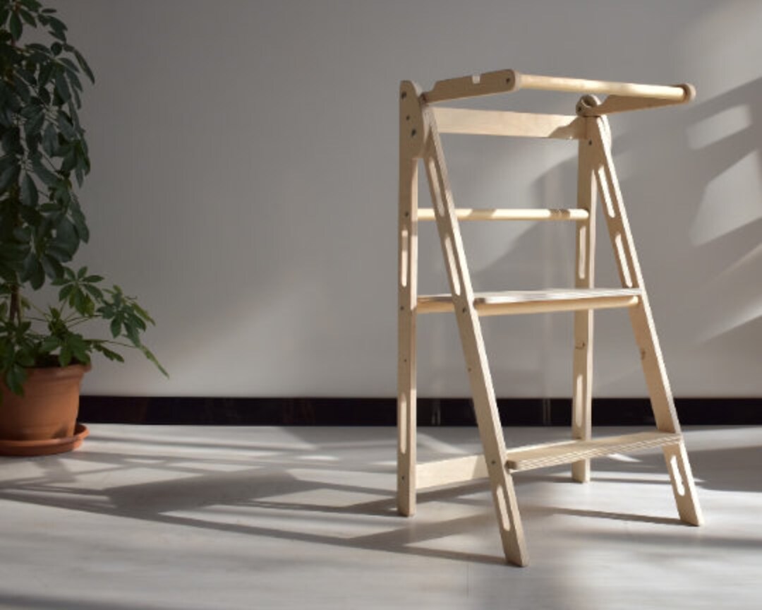 Thin Foldable Moms Helper Tower for Kitchen, Collapsible Super Slim ...