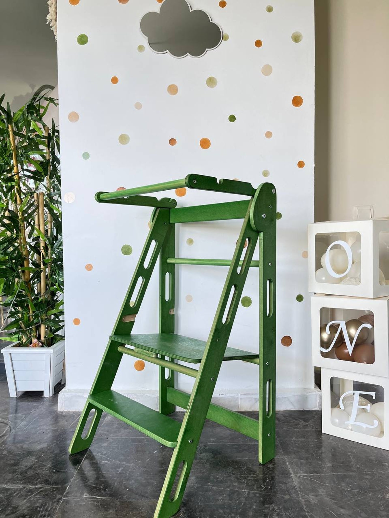 Kitchen Helper Tower Foldable Kitchen Tower Learning Stool - Etsy