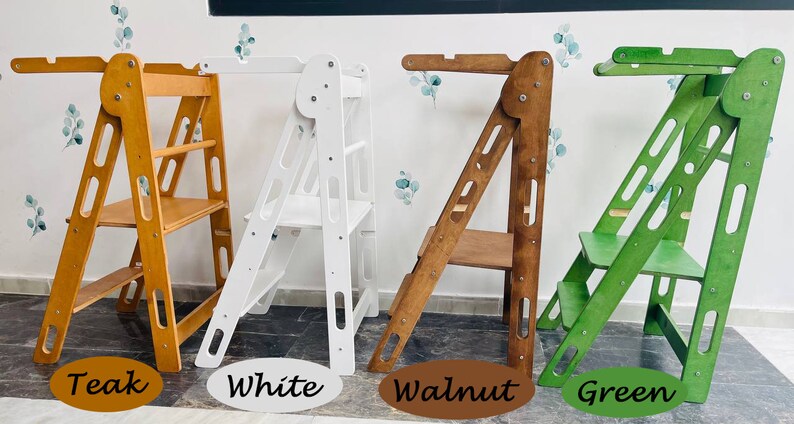 Kitchen Helper Tower Foldable Kitchen Tower Learning Stool - Etsy
