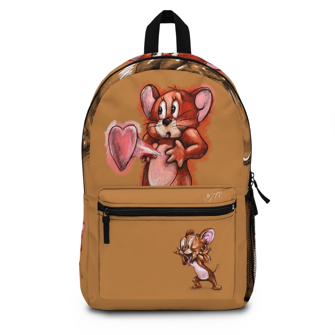 Tom and Jerry, Gift Bag, Birthday Backpack, Brown Custom Backpack ...