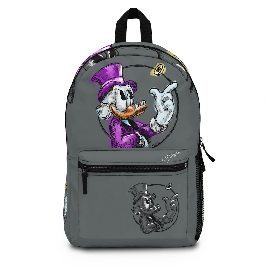 Bitcoin, Gift, Scrooge Mcduck, Rich, Purple Shool Backpack, Scrooge ...