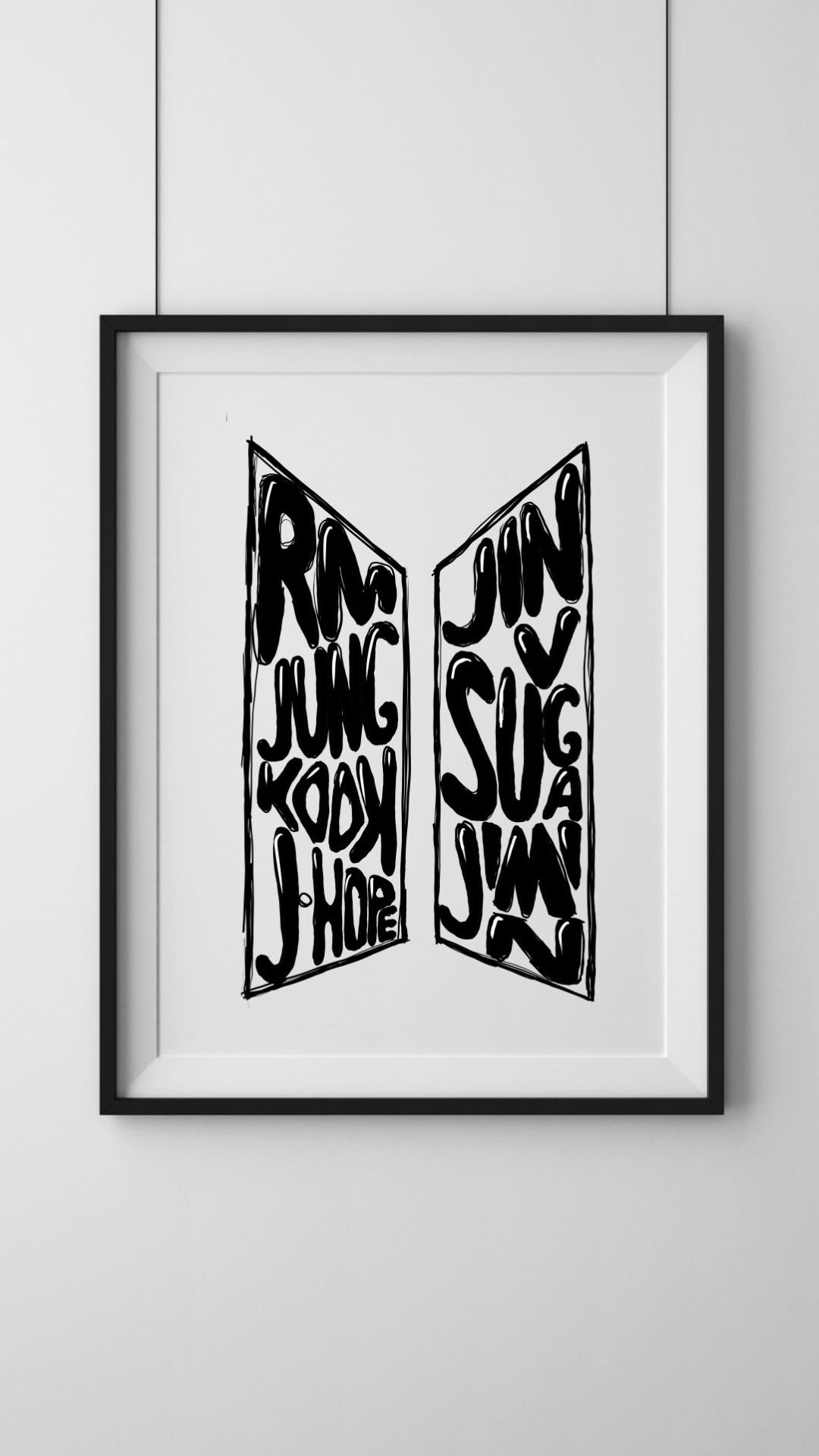 BTS Kpop, SVG, PNG, Digital Download, Illustration Design Art, Image ...