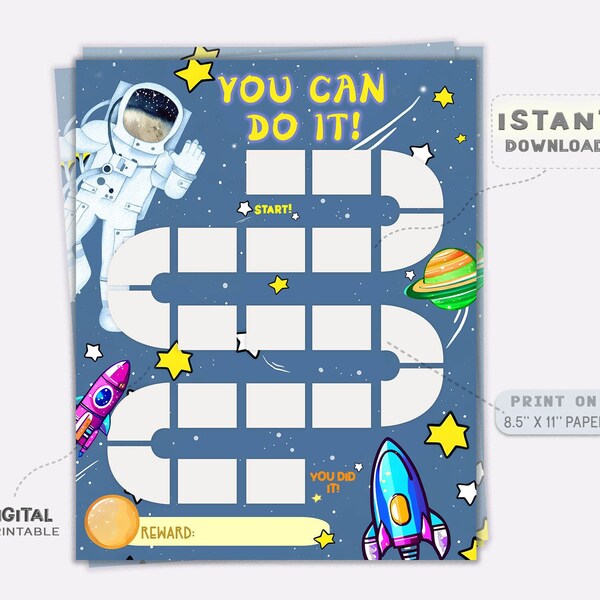 Outer Space Reward Chart Printable - Etsy Outer Space Reward Chart Printable - Etsy