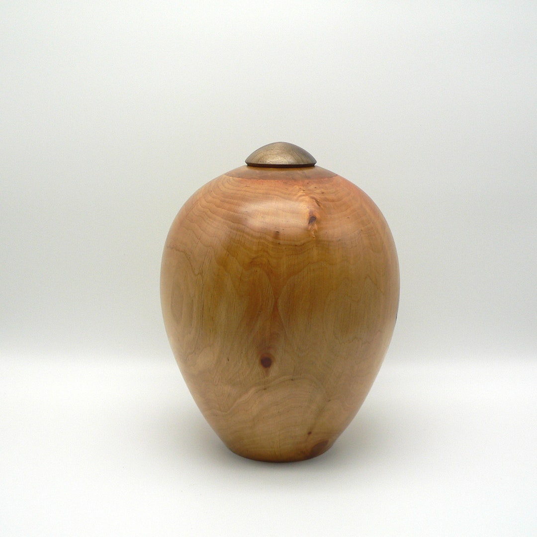 Hand Turned Wood Urn - Urn for Ashes - Turned Wood Urn - Urn for Human ...