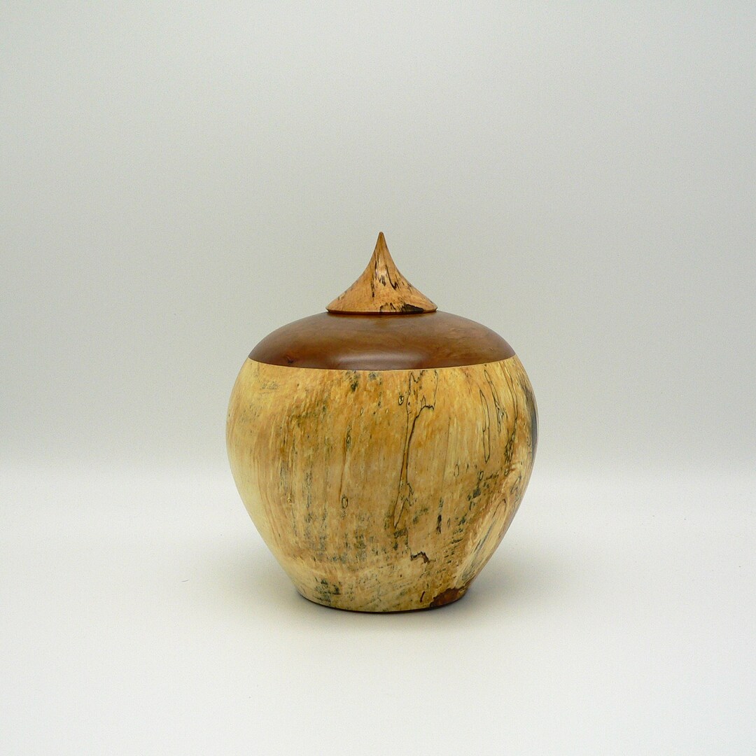 Hand Turned Wood Urn Urn for Ashes Turned Wood Urn Urn - Etsy