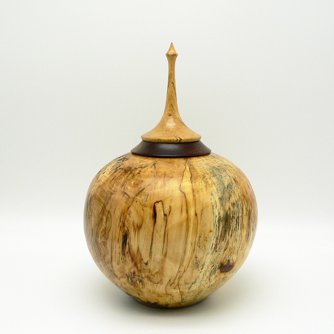 Medium Size Wood Urn Urn for Ashes Turned Wood Urn Urn for Human Ashes ...