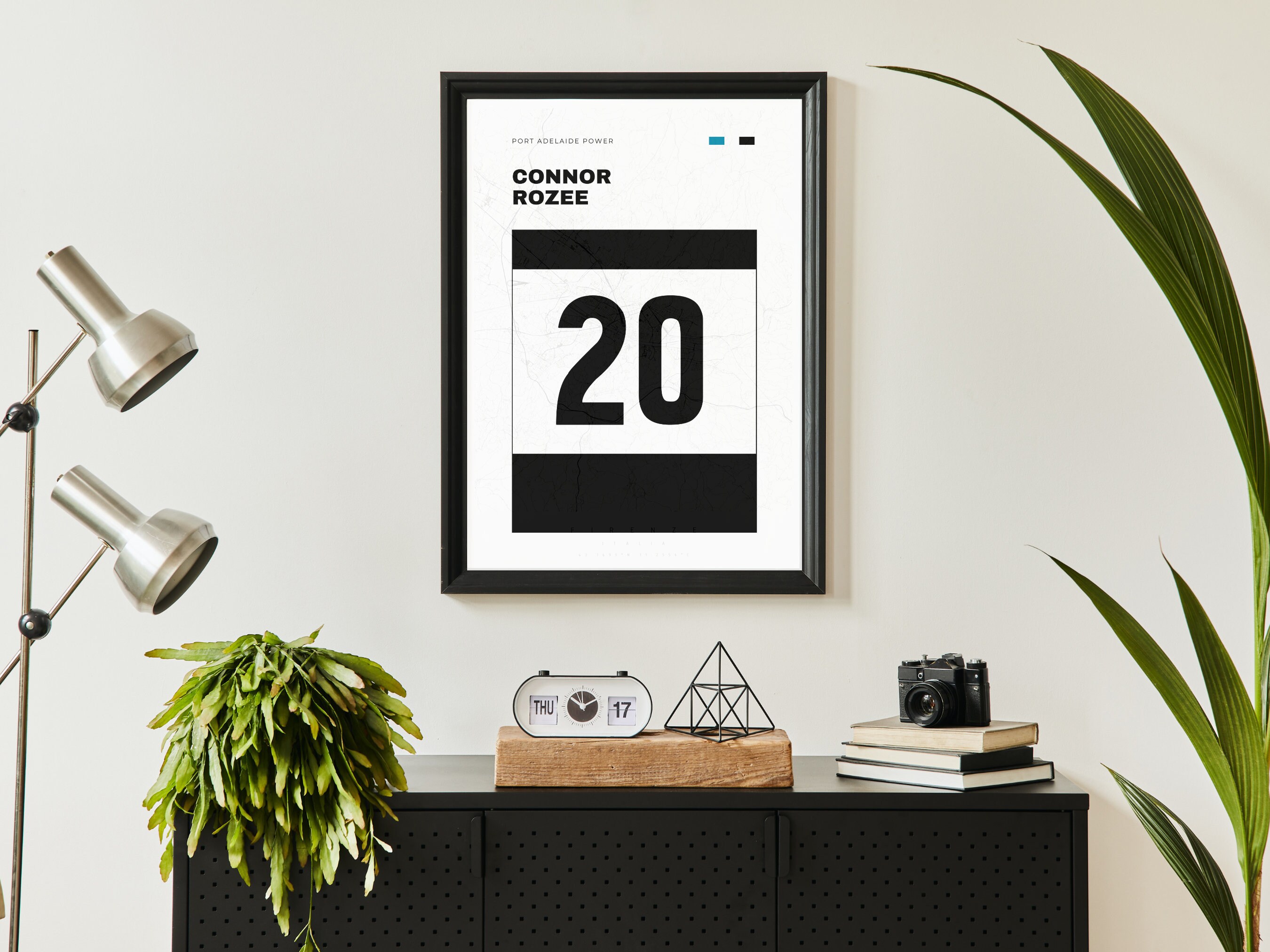 Connor Rozee Printable Digital AFL Wall Art Port Adelaide Power Poster ...