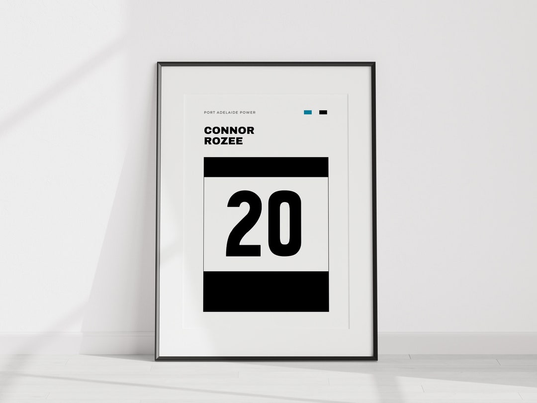 Connor Rozee Printable Digital AFL Wall Art Port Adelaide Power Poster ...