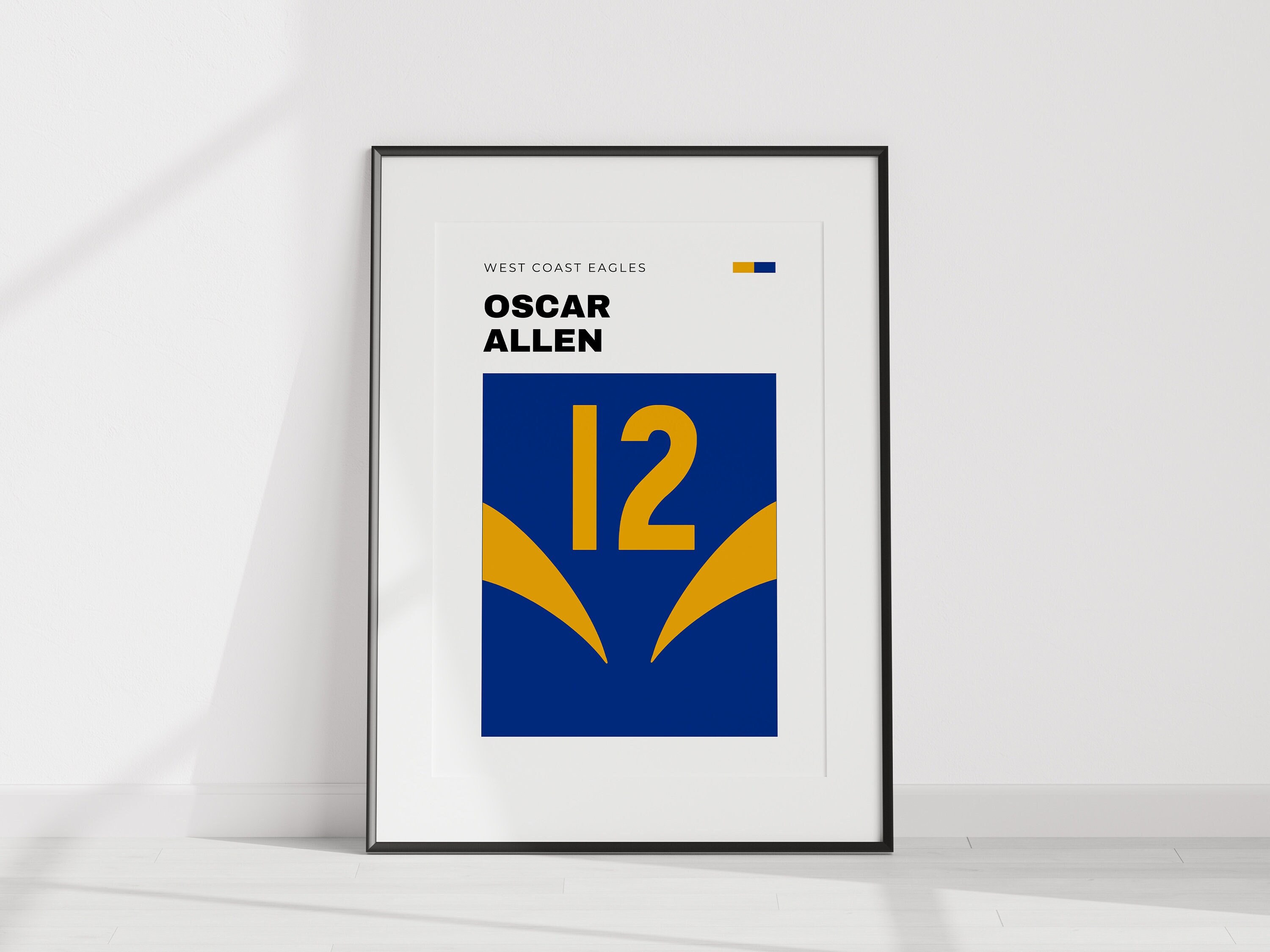 Oscar Allen Printable Digital AFL Wall Art West Coast Eagles Poster ...