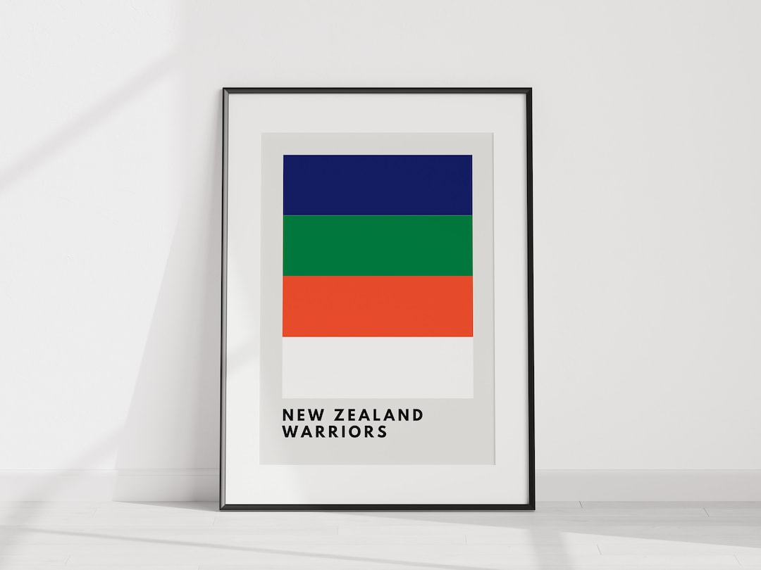 New Zealand Warriors Printable Digital NRL Wall Art New Zealand ...