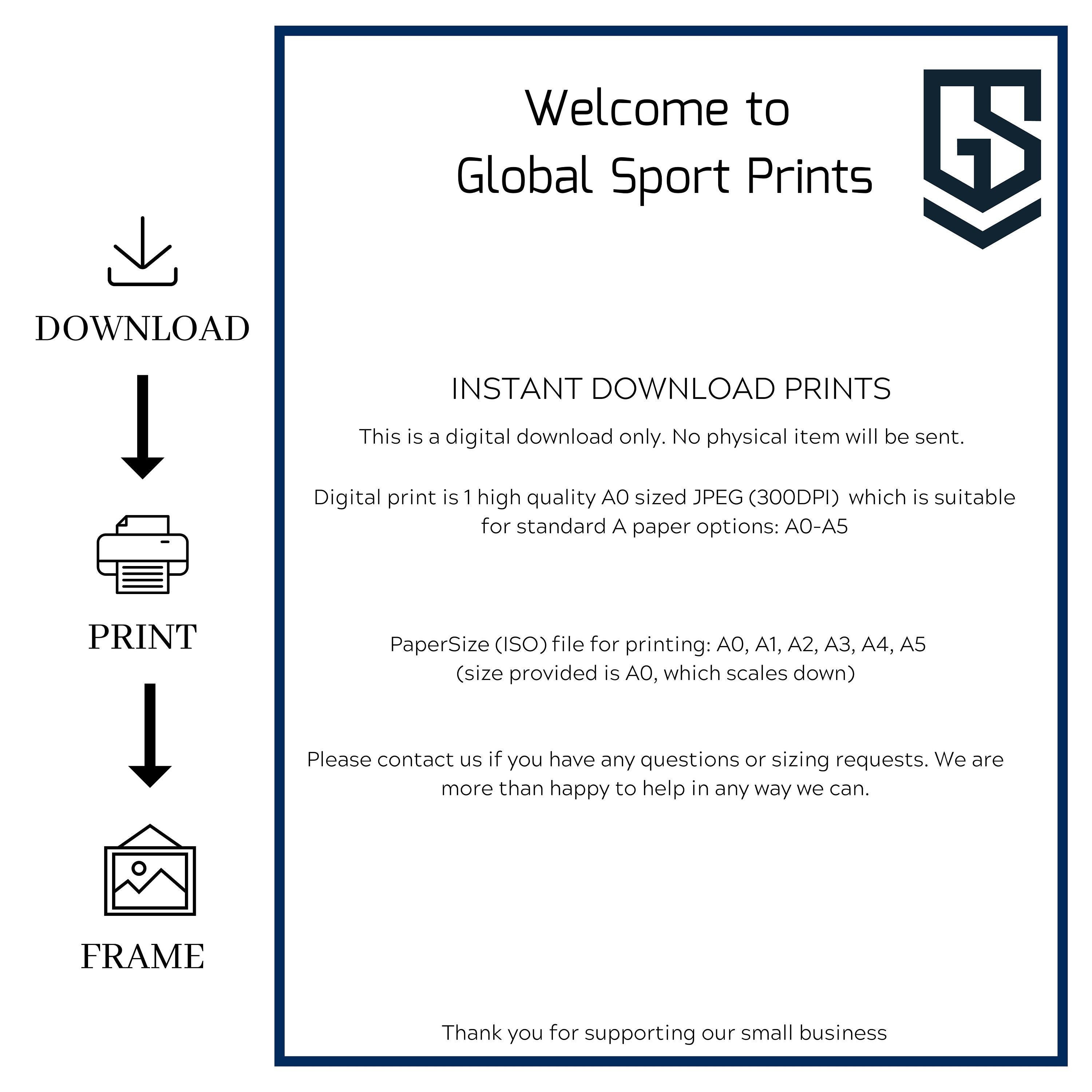 Collingwood Magpies Printable Digital AFL Wall Art - Etsy Australia