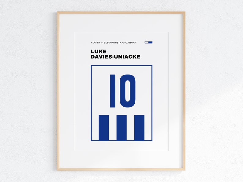 Luke Davies-uniacke Printable Digital AFL Wall Art North - Etsy