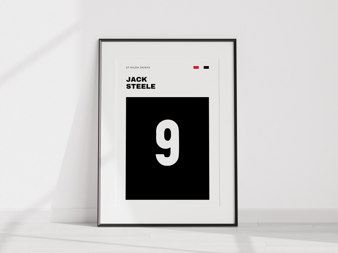 Jack Steele Printable Digital AFL Wall Art St Kilda Poster Print Footy ...