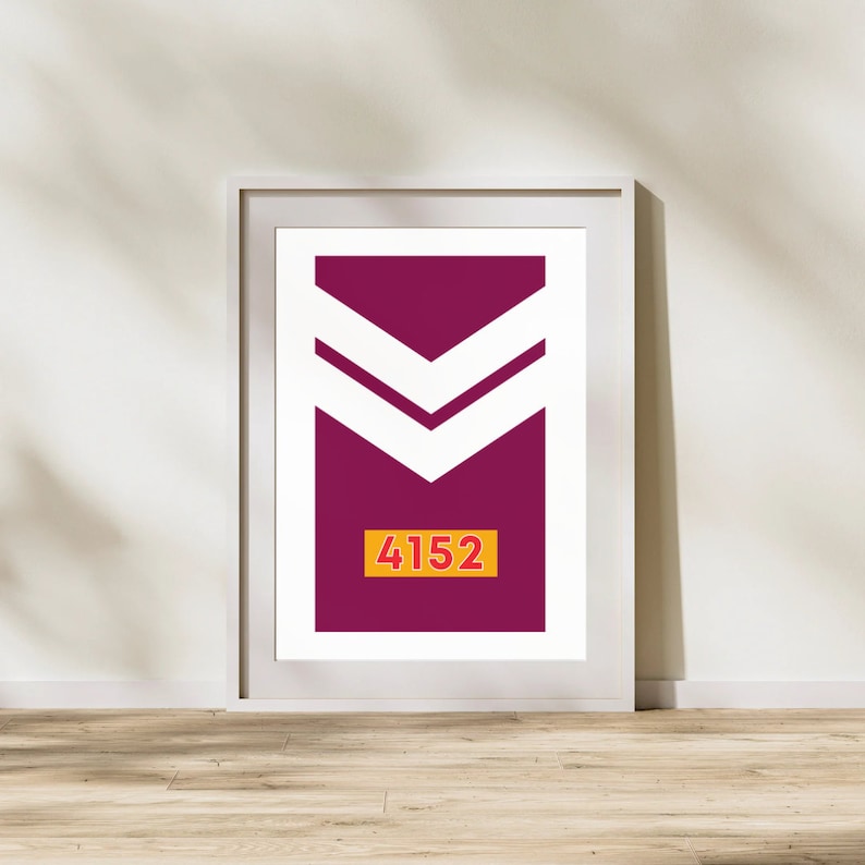 QLD Maroons Rep Your Postcode Printable NRL Wall Art Gift - Etsy Australia