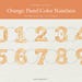 Pastel Numbers Clipart Bundle in 6 Colors, Watercolor Numbers, Birthday ...