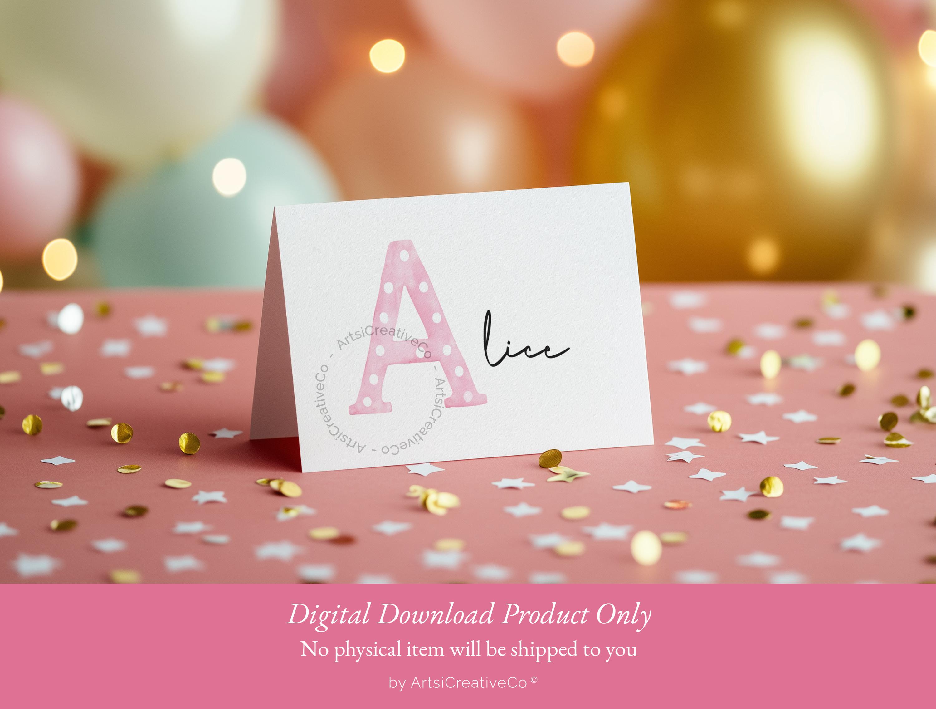 Baby Girl Alphabet Clipart PNG Set - Pastel Pink Polka Dot Letters A-Z ...