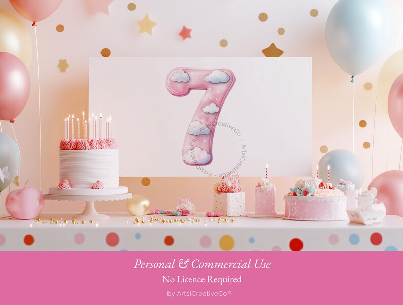 Pink Dream Numbers Clipart PNG, Baby Girl Pink Numbers, Birthday ...