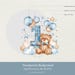 Teddy Bear 1st Birthday PNG Clipart, Blue Balloon Baby Boy, First Year ...