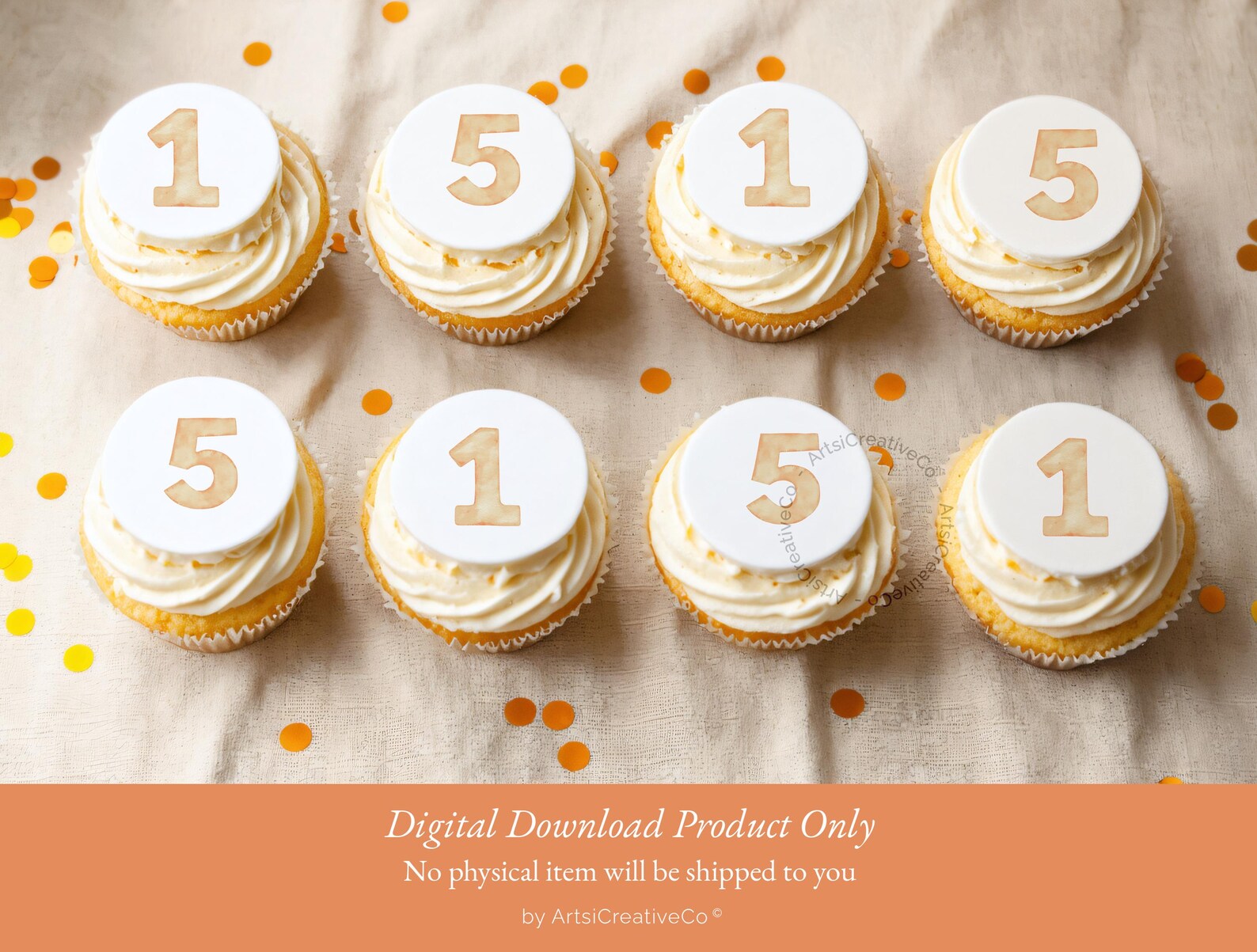 Pastel Orange Numbers Clipart, Watercolor Numbers, Orange Numbers ...