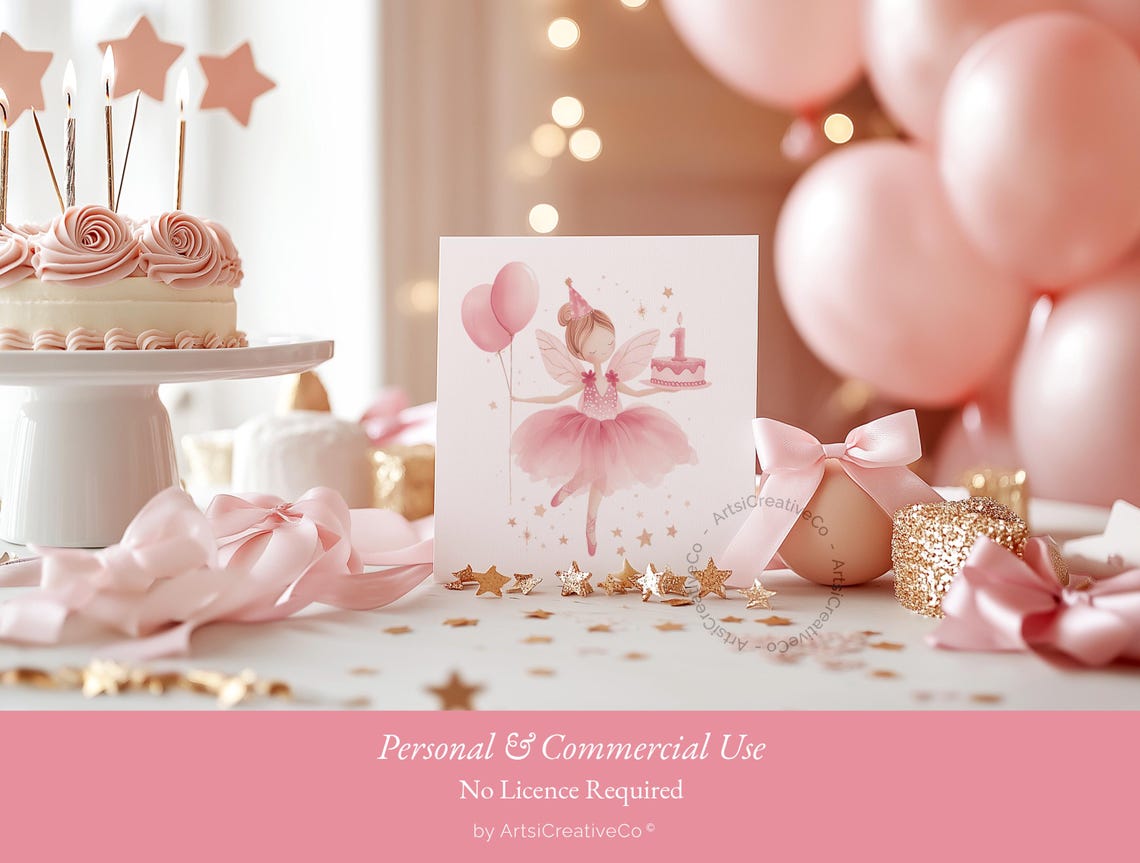 1st Birthday Pink Ballerina Fairy PNG, First Birthday, Baby Milestone ...