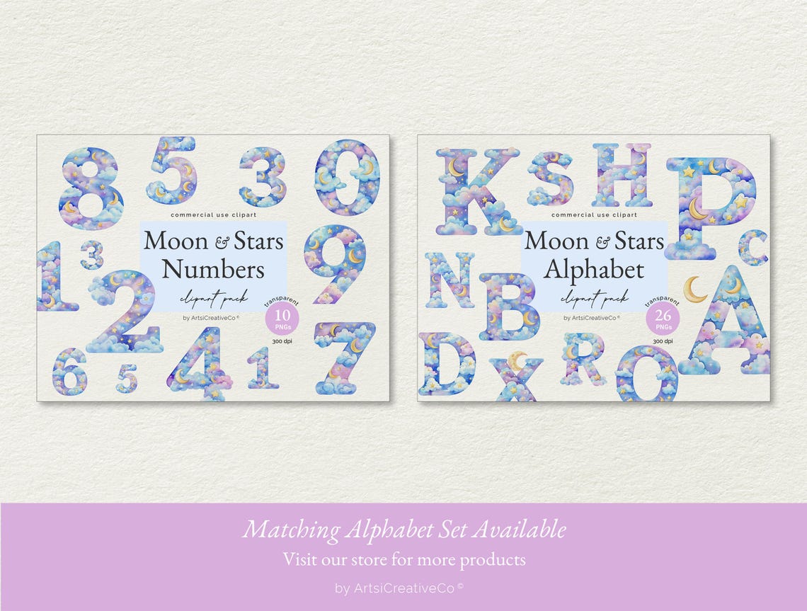 Numbers Children Birthday Nursery Age Clipart PNG Bundle, Aesthetic ...