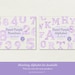 Pastel Purple Numbers Clipart, Watercolor Numbers, Purple Numbers ...