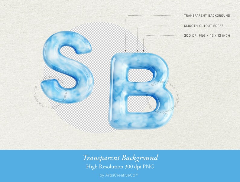 Dreamy Sky Alphabet Clipart, Transparent Cloud Letters, Nursery Decor ...