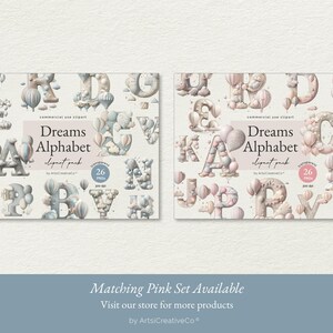 Children Birthday Nursery Alphabet Letters Clipart PNG Bundle ...