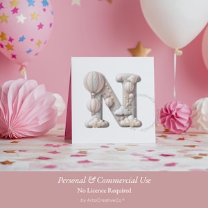 Children Birthday Nursery Alphabet Letters Clipart PNG Bundle ...