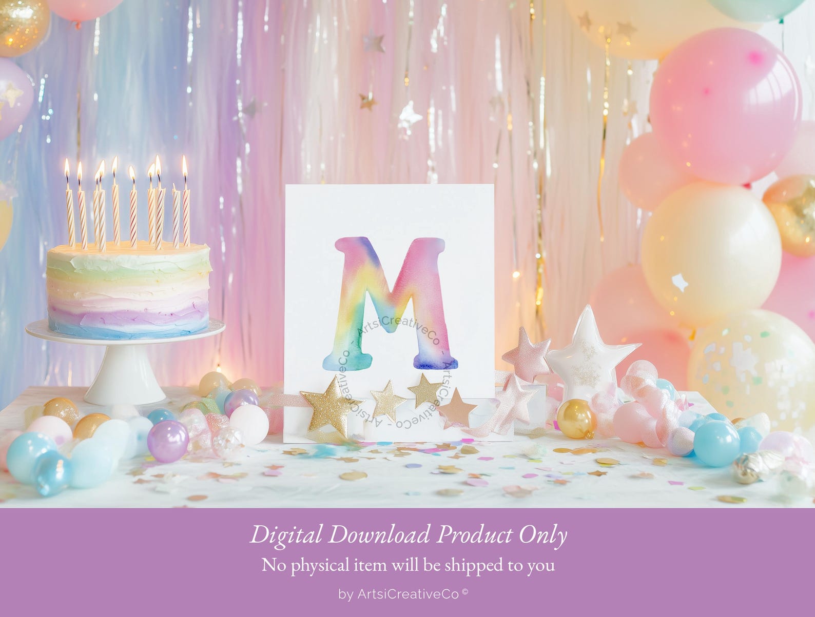 Rainbow Watercolor Alphabet Clipart Bundle - Pastel Letters A-Z PNG ...