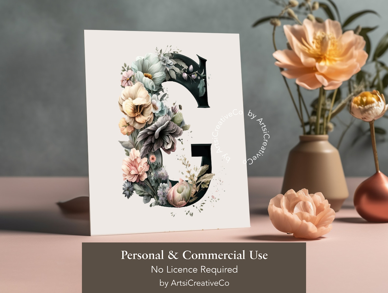 Floral Alphabets Letters Clipart PNG Bundle, Floral Letters, Floral ...