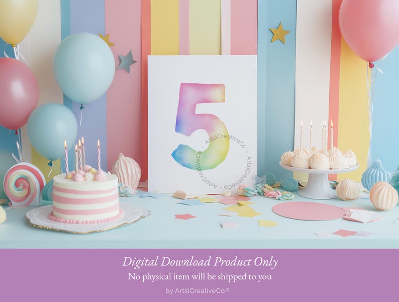 Rainbow Watercolor Numbers Clipart Bundle - Pastel Numbers PNG ...
