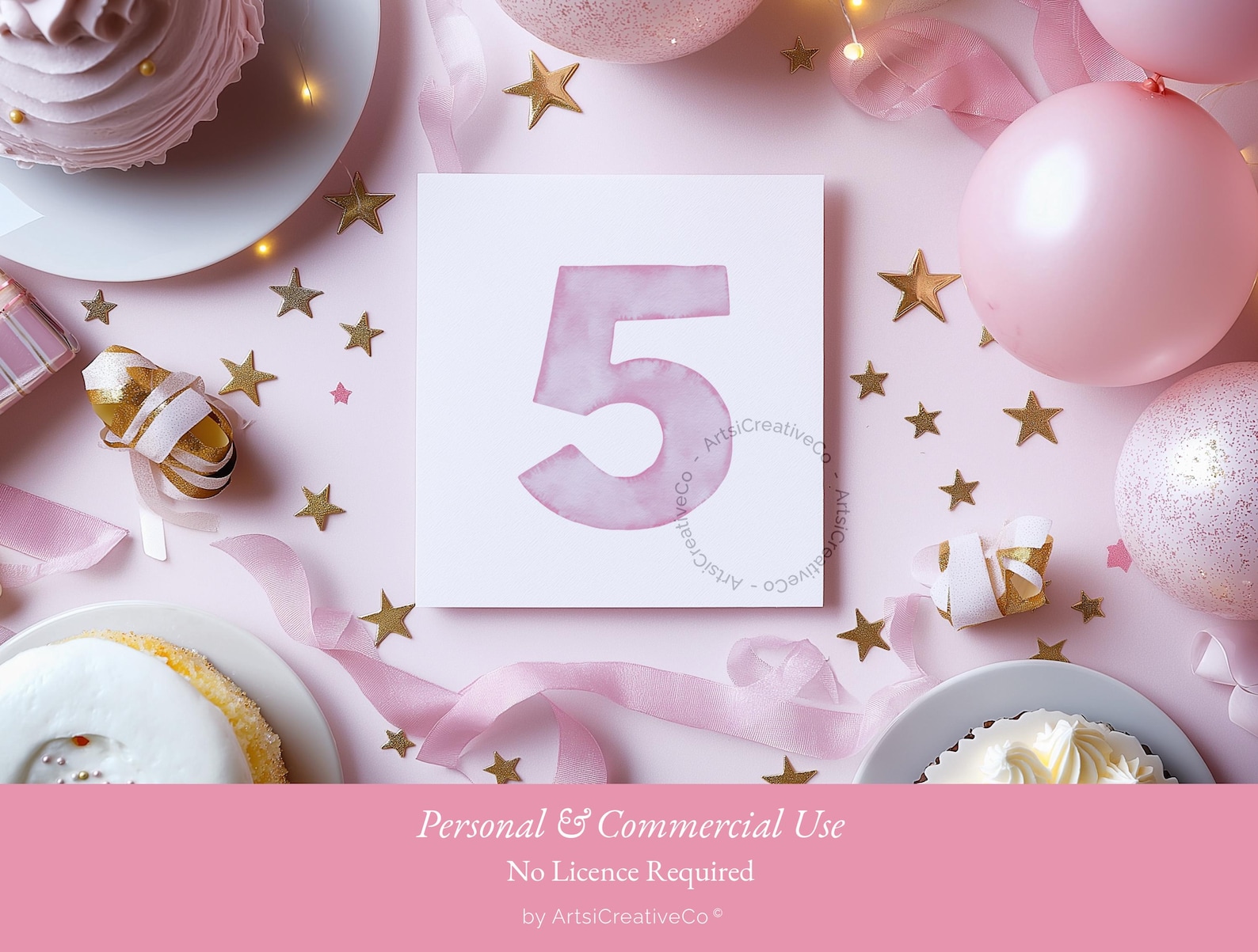 Pastel Pink Numbers Clipart, Watercolor Numbers, Pink Numbers, Birthday ...