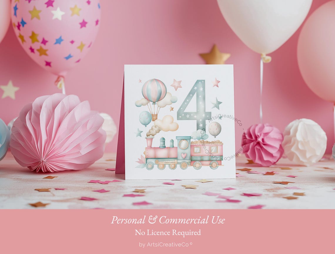 Numbers Children Birthday Nursery Age Clipart PNG Bundle, Aesthetic ...